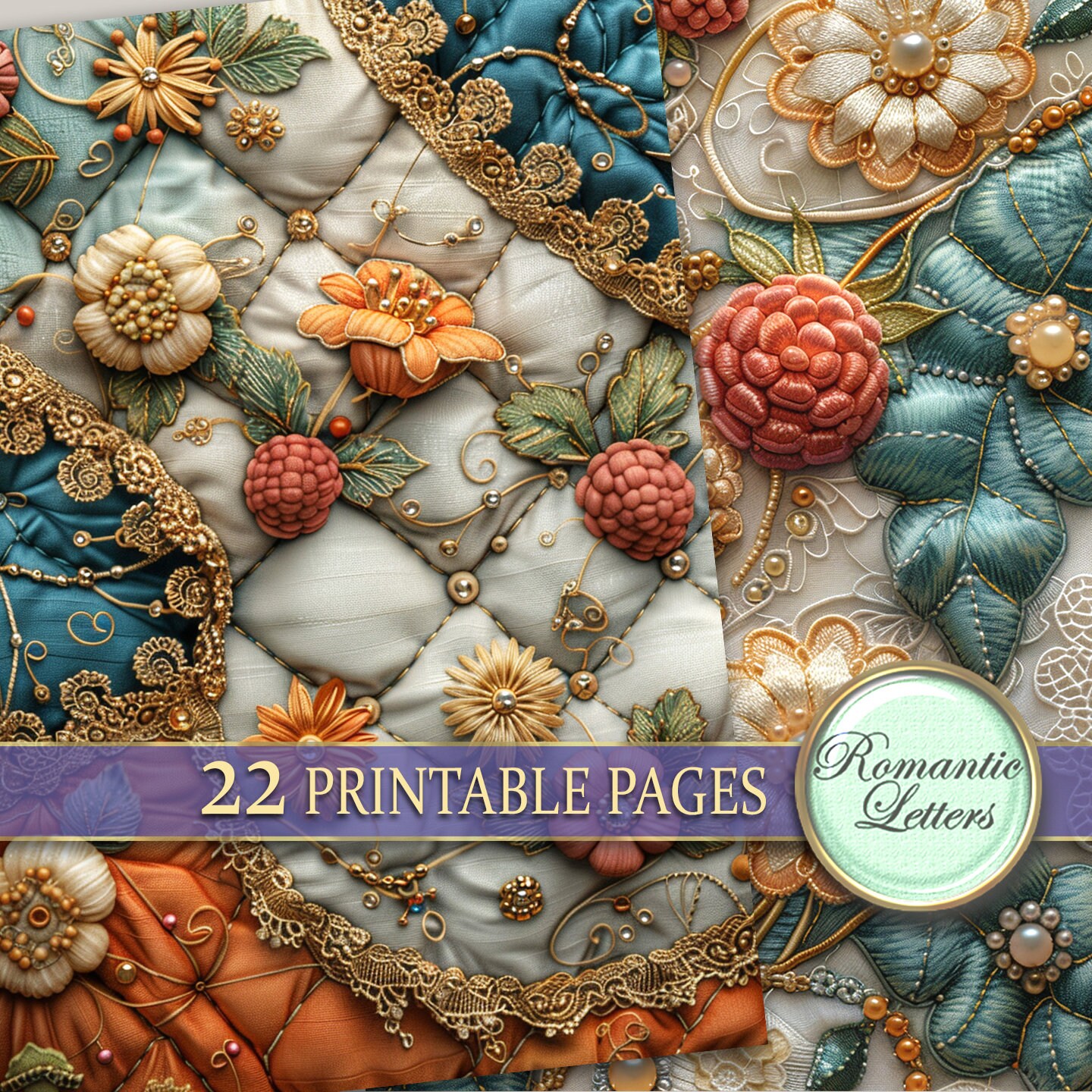 Digital Printable Scrapbook Paper Pack Shabby Chic Baby Album Luxury ...