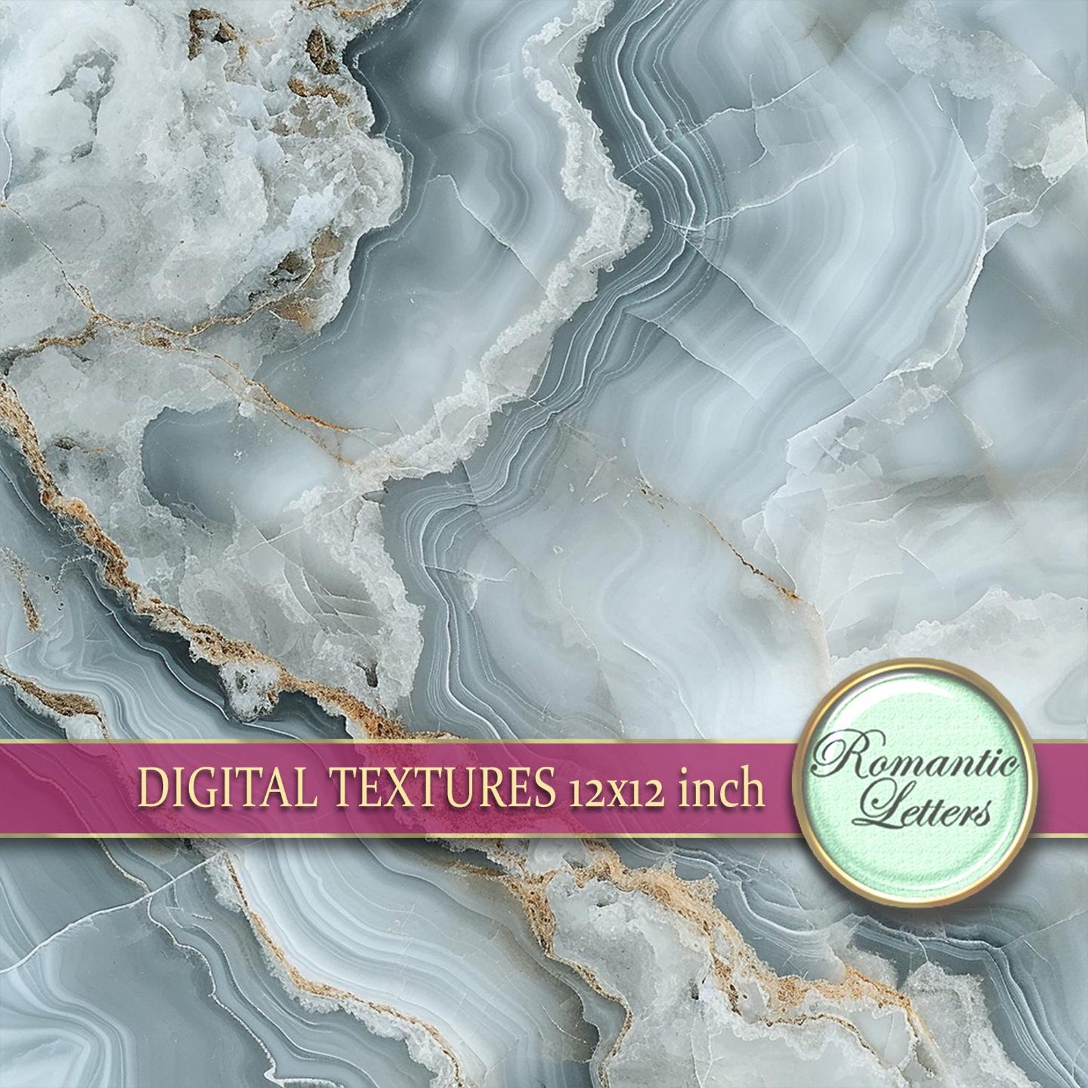 Marble Stone Texture Digital Paper Pack Scrapbook Printable Decoupage ...