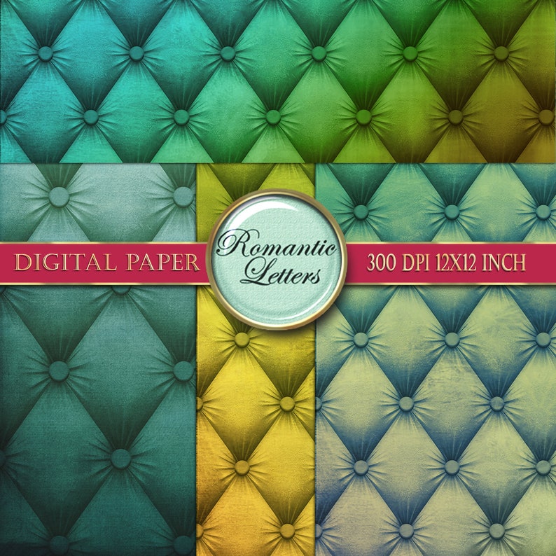 Tufted Digital Paper Pack Scrapbook Background Paper Tufted Backdrop ...