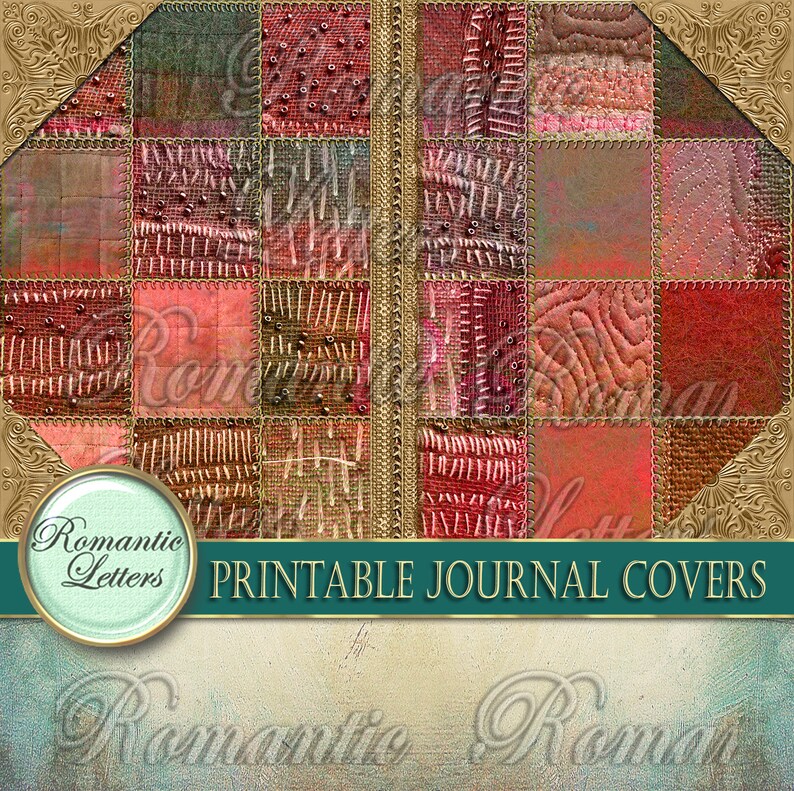 Printable Junk Journal Covers Kit Digital Printable Vintage - Etsy