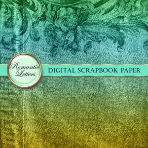 Vintage Digital Paper Pack Vintage Scrapbook Album Paper Linen ...