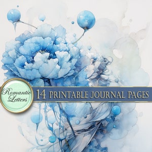 Printable Scrapbook Paper Pack Floral Digital Printable Journal Pages ...