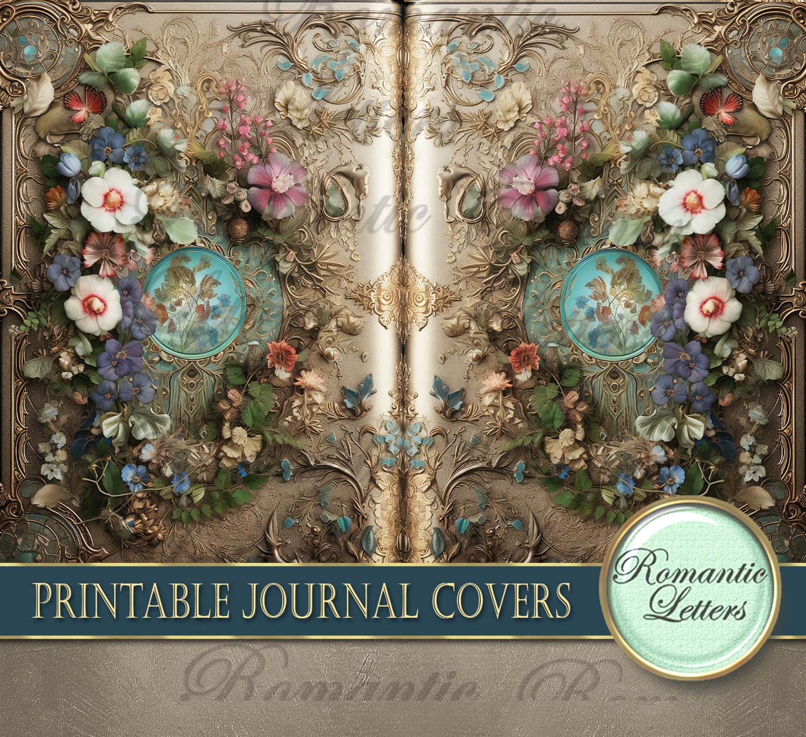 Printable Journal Covers Digital Scrapbooking Printable Junk Journal ...