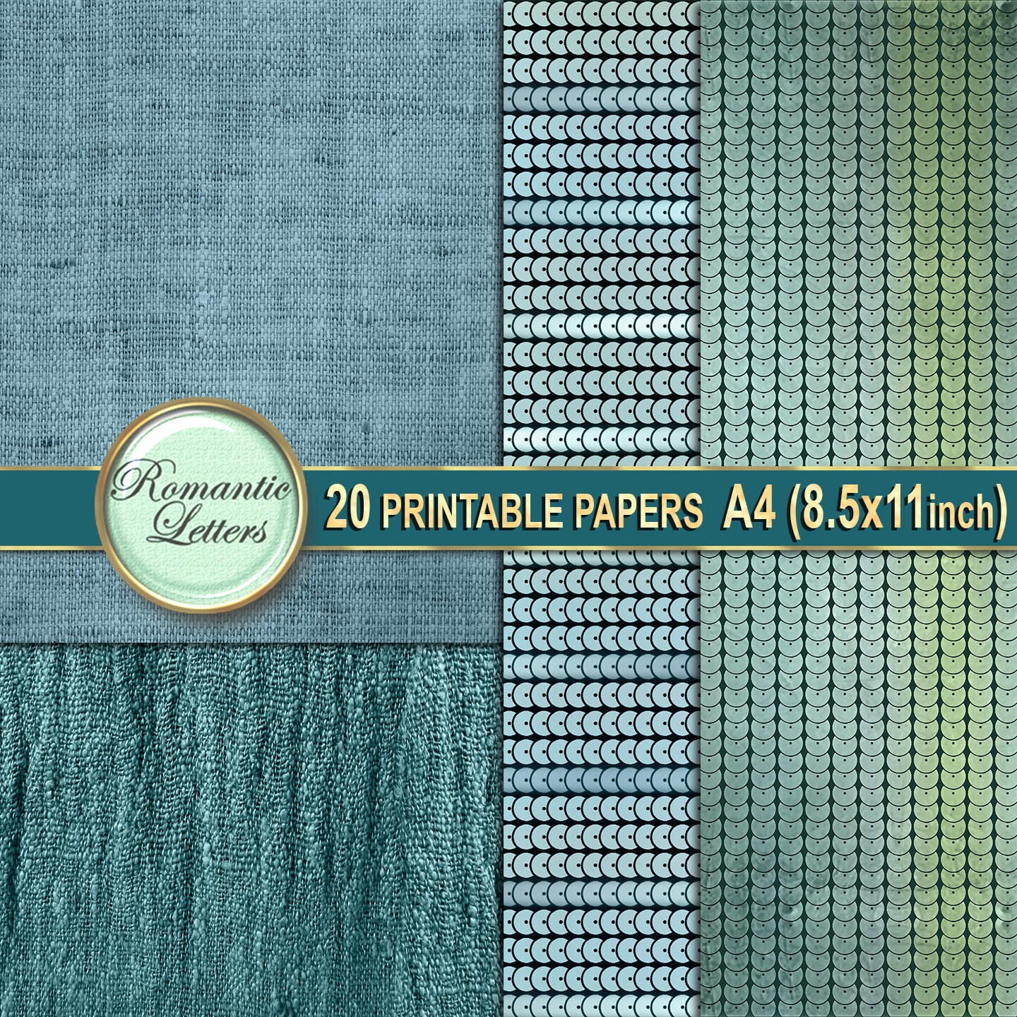 Digital Printable Scrapbook Paper Pack Journal Pages Backgrounds ...