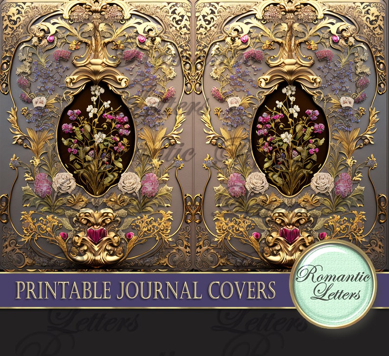 Printable Journal Covers Digital Scrapbooking Printable Junk - Etsy