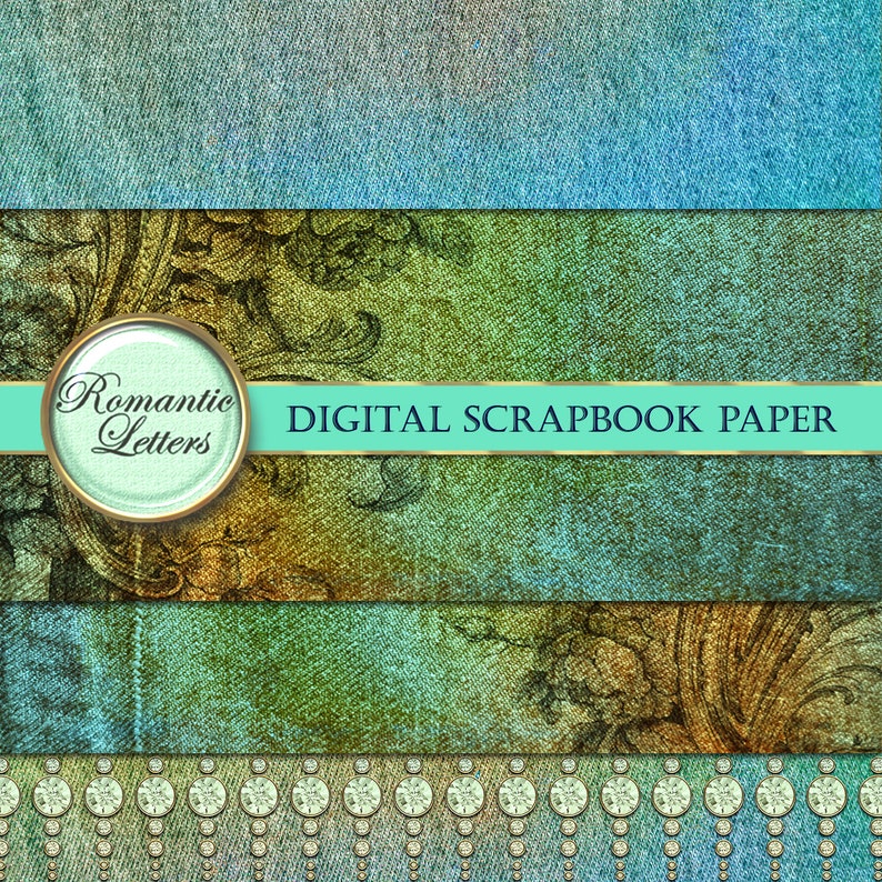 Vintage Digital Paper Pack Vintage Scrapbook Album Paper Linen - Etsy