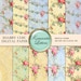 Shabby Chic Digital Paper Pack Digital Scrapbooking Floral Background ...