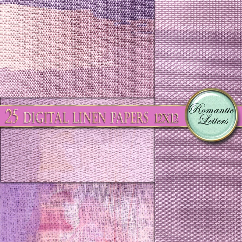 Linen Digital Paper Pack Linen Scrapbook Background Digital - Etsy