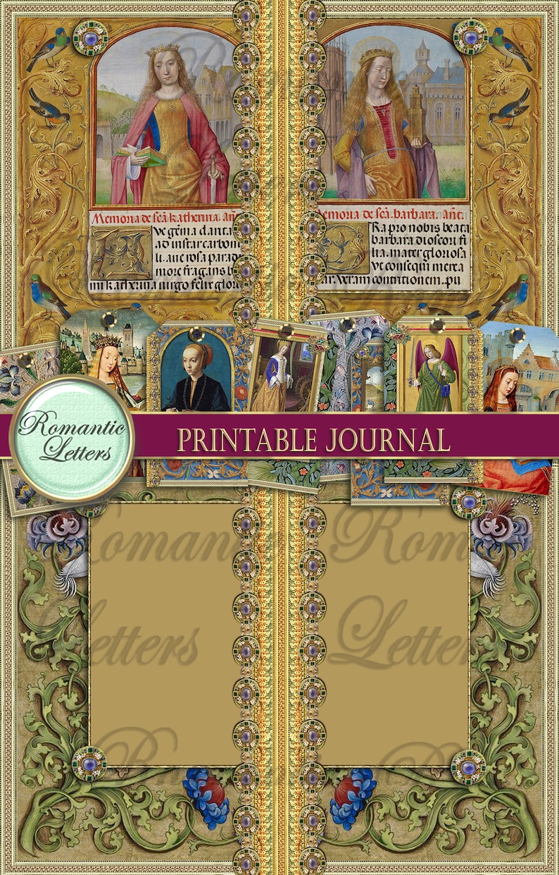 Printable Junk Journal Kit Digital Scrapbook Printable Journal Craft ...