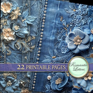 Digital Printable Scrapbook Paper Pack Junk Journal Paper Patchwork ...