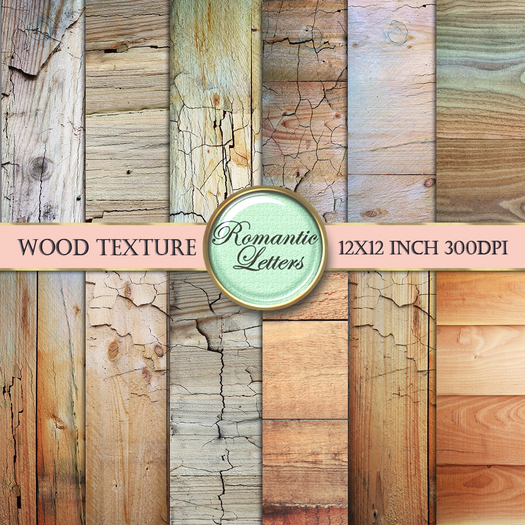 Wood Digital Paper Pack Painted Wood Texture Digital Scrapbook ...
