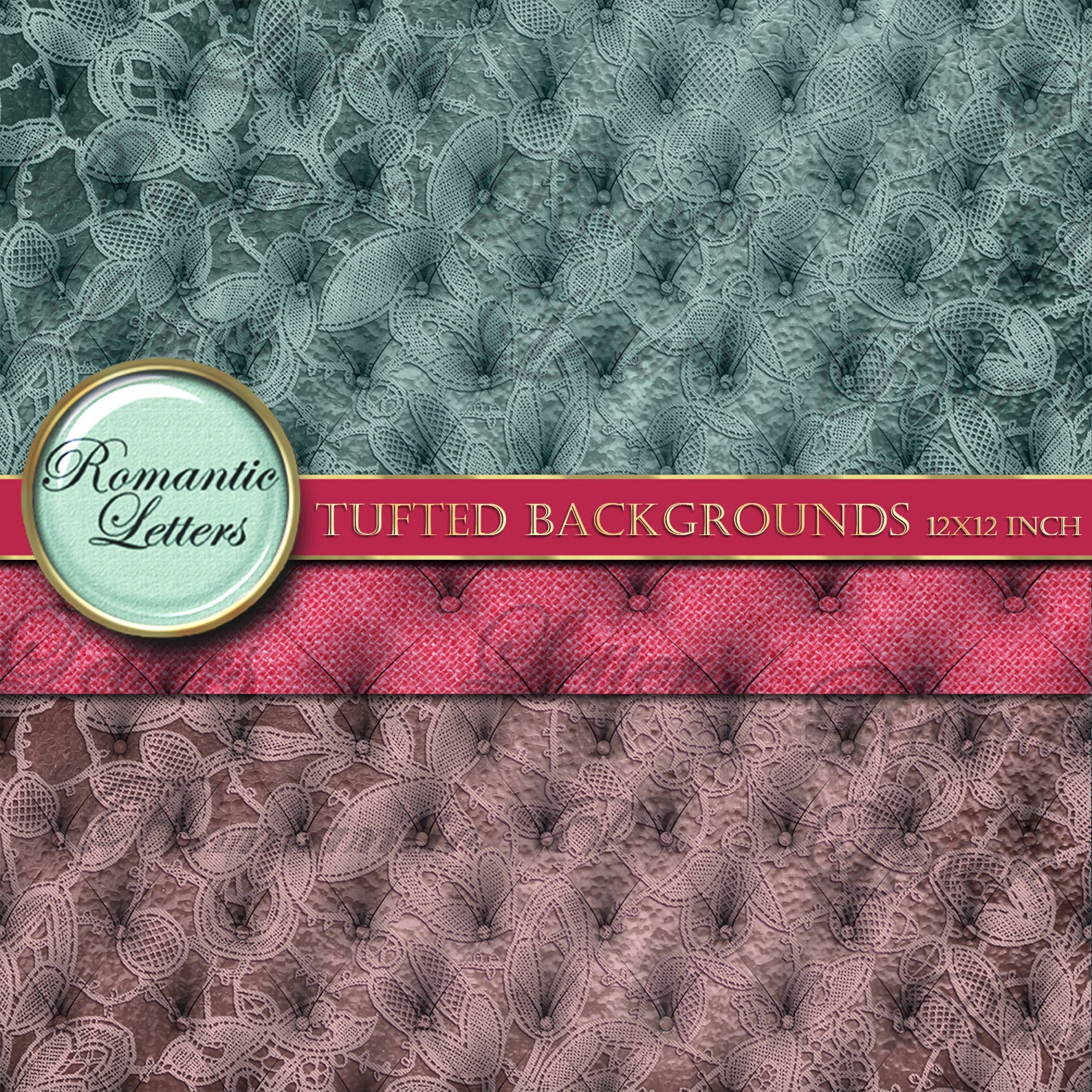 Vintage Digital Paper Pack Scrapbook Background Paper Tufted - Etsy