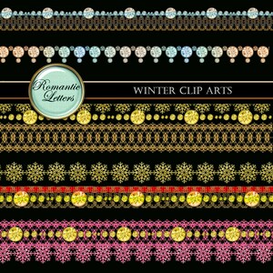 Christmas Clip Art Gold Glitter Clip Art Christmas Digital Scrapbook ...
