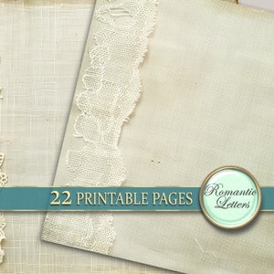 White Linen Texture Digital Paper Pack Scrapbook Paper Background Paper ...