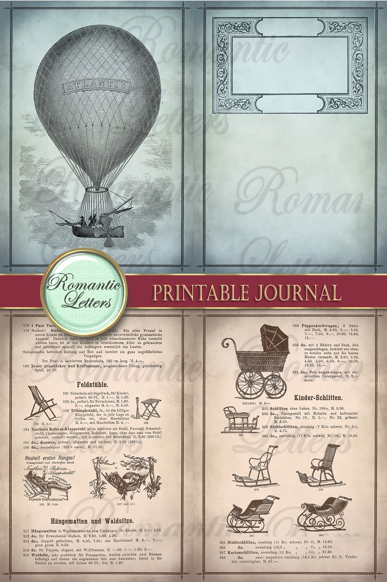 Printable Scrapbook Backgrounds Junk Journal Printable Paper - Etsy