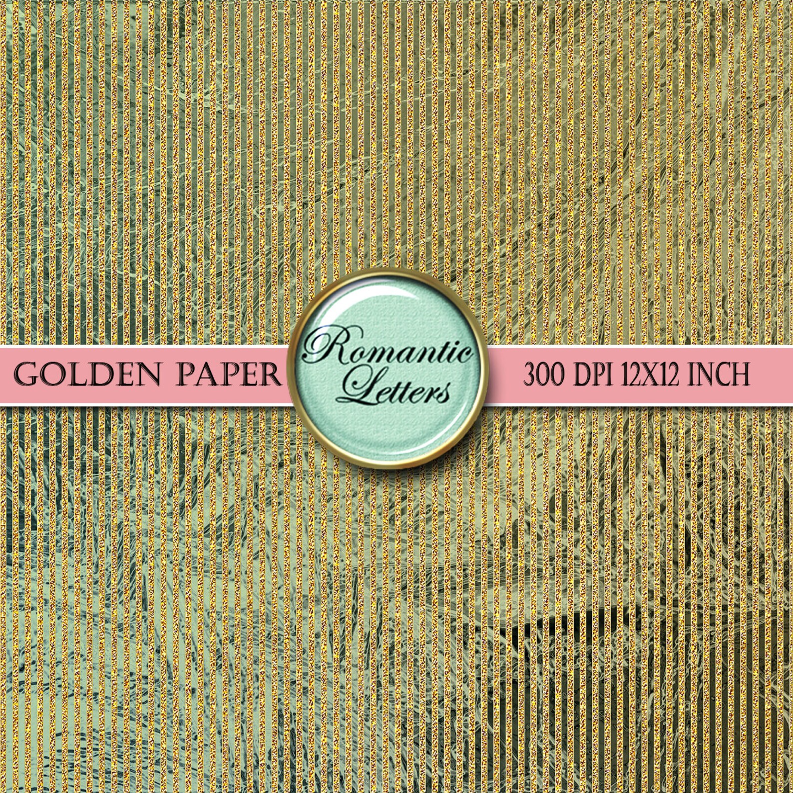 Gold Glitter Digital Paper Gold Digital Scrapbook Paper Pack | Etsy