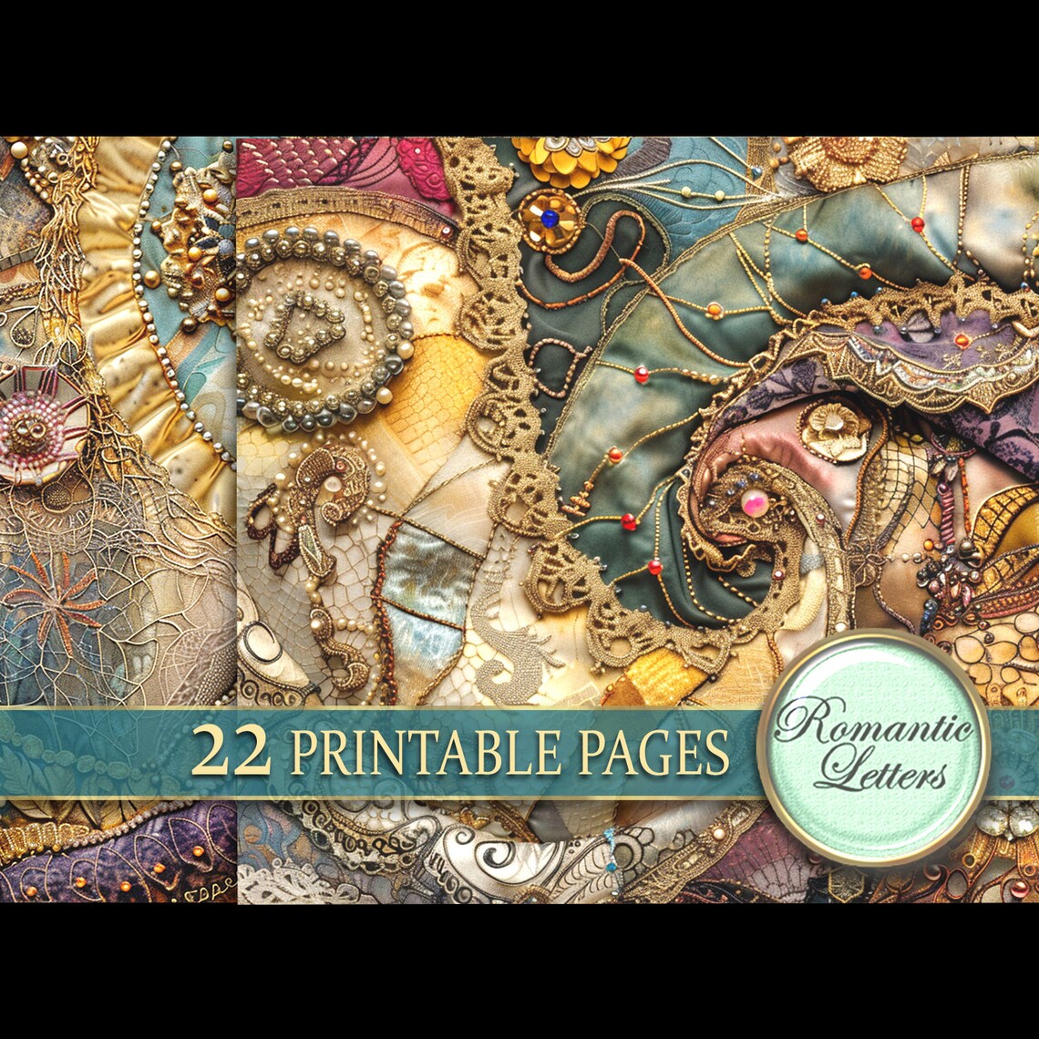 Boho Patterns Digital Printable Scrapbook Paper Pack Quilt Junk Journal ...