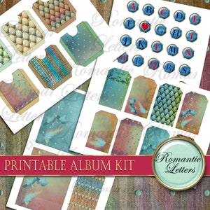 Printable Scrapbook Album Paper Printable Scrapbook Kit Paper 12x12 ...