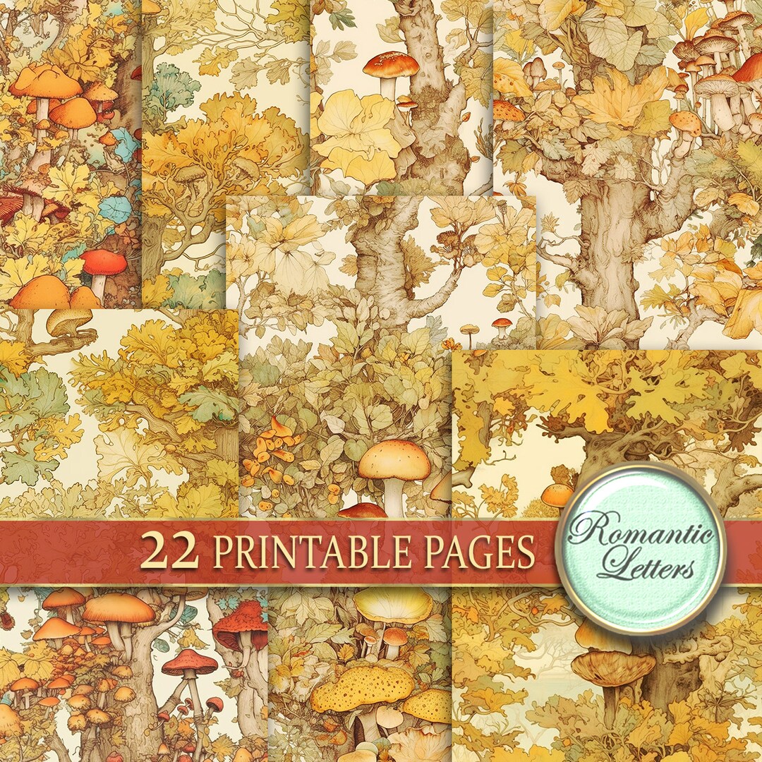 Seamless Pattern Scrapbook Paper Digital Printable Background Wallpaper ...