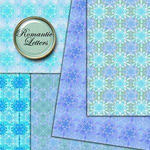 Digital Scrapbook Paper Winter Printable Frozen Winter Wedding Snow ...