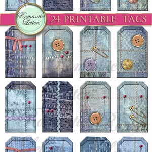 Printable Scrapbook Tags Printable Gift Tags Printable Bookmark Hang ...