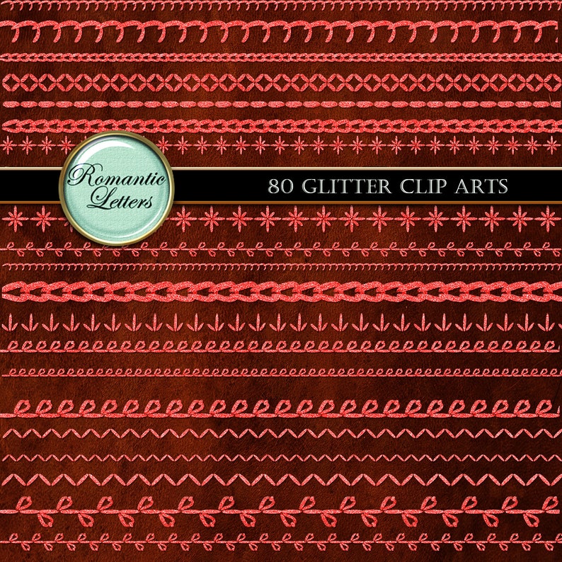 Digital Borders Golden Stitched Clip Art Gold Glitter Borders | Etsy