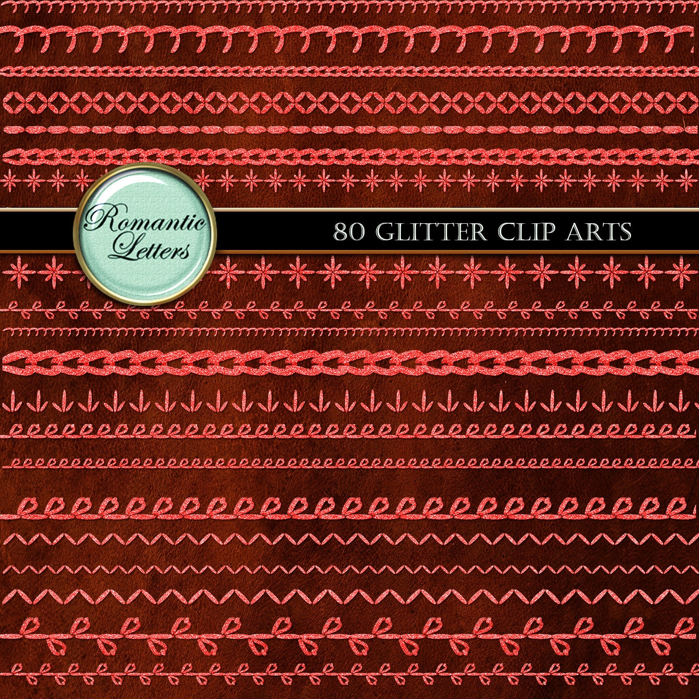 Digital borders golden stitched clip art gold glitter borders | Etsy