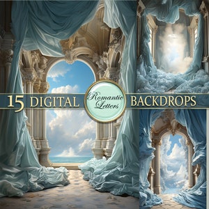 Digital Backdrop Room Digital Background Sky Clouds Digital Photography ...