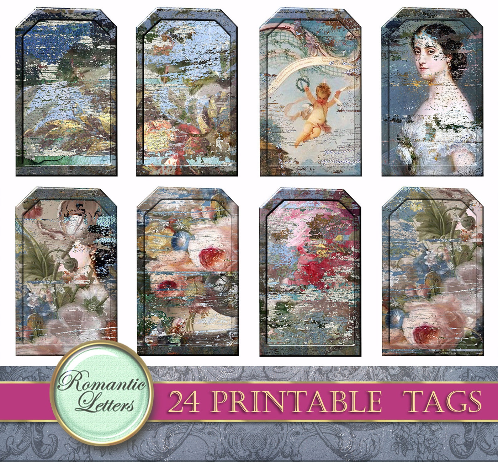Printable Scrapbook Tags Printable Gift Tags Printable Bookmark Hang ...