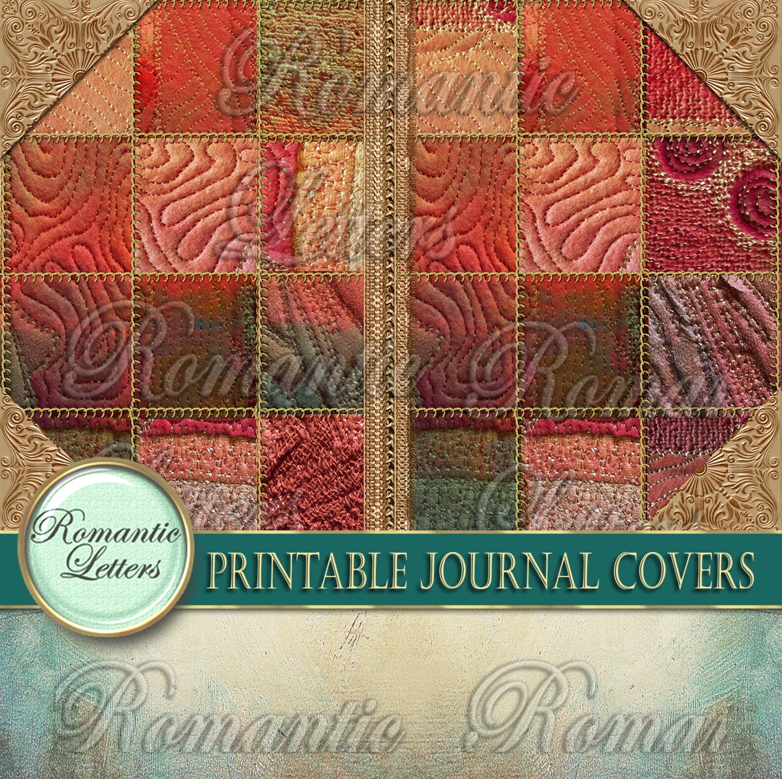 Printable Junk Journal Covers Kit Digital Printable Vintage - Etsy