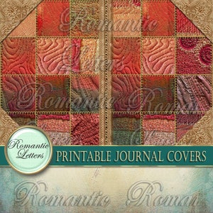 Printable Junk Journal Covers Kit Digital Printable Vintage Paper A4 ...