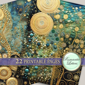 Digital Printable Scrapbook Paper Pack Junk Journal Pages Fabric ...