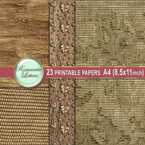 Digital Printable Scrapbook Paper Pack Journal Pages Backgrounds ...