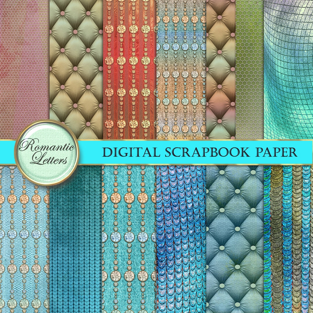 Printable Scrapbook Album Paper Digital Printable Junk Journal Paper ...