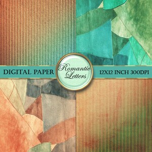 Digital Paper Pack Scrapbook Background Paper Pack Digital Backdrop ...
