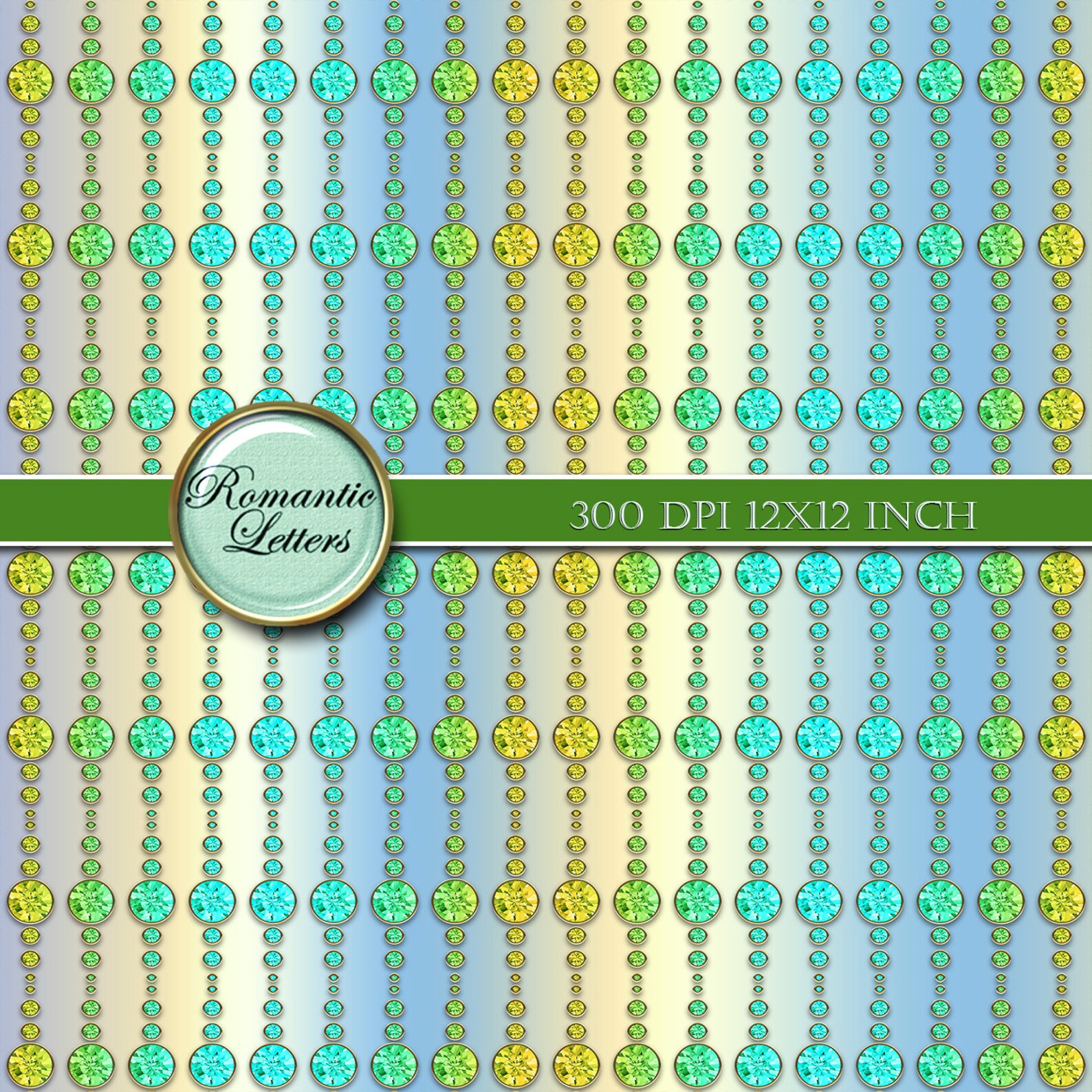 Digital scrapbook background paper pack Glam diamond crystal | Etsy