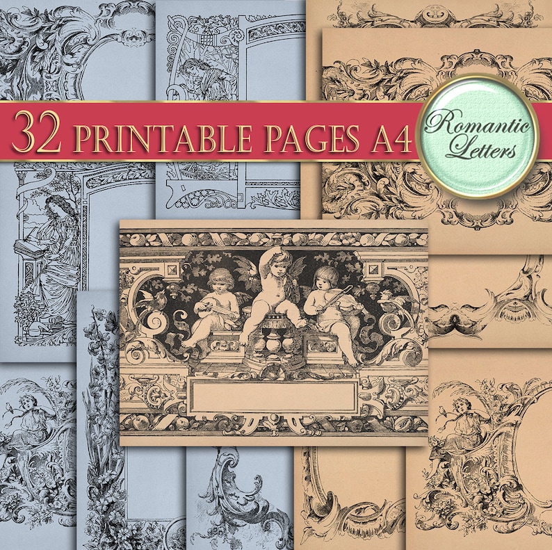 Digital Printable Scrapbook Background Paper Digital Printable - Etsy