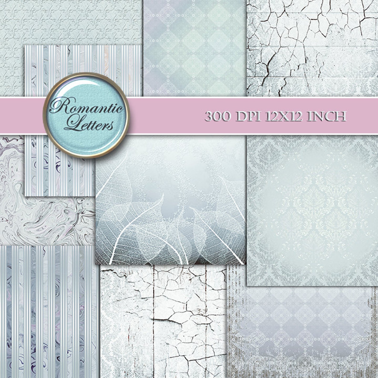Digital Scrapbook Background Paper Digital Wedding Scrapbook Paper Pack ...