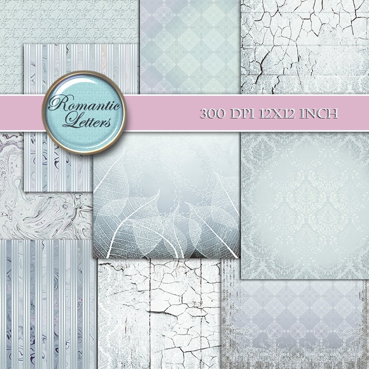 Digital Scrapbook Background Paper Digital Wedding Scrapbook Paper Pack ...