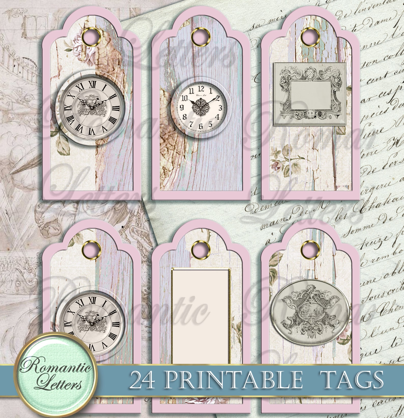 Printable Junk Journal Tags Printable Gift Tags Printable - Etsy