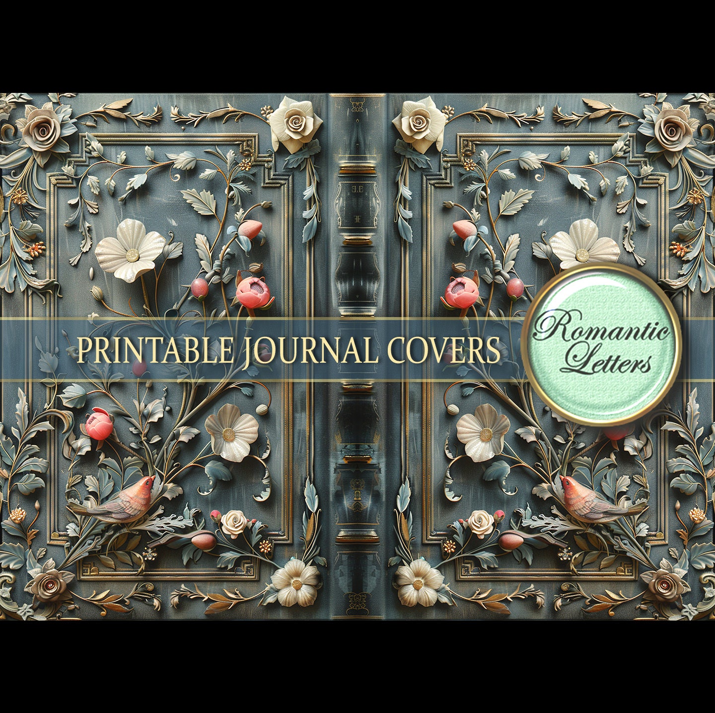 Printable Journal Covers Digital Printable Junk Journal Cover Old Book ...