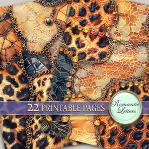 Digital Printable Scrapbook Paper Pack African Chik Luxury Printable ...