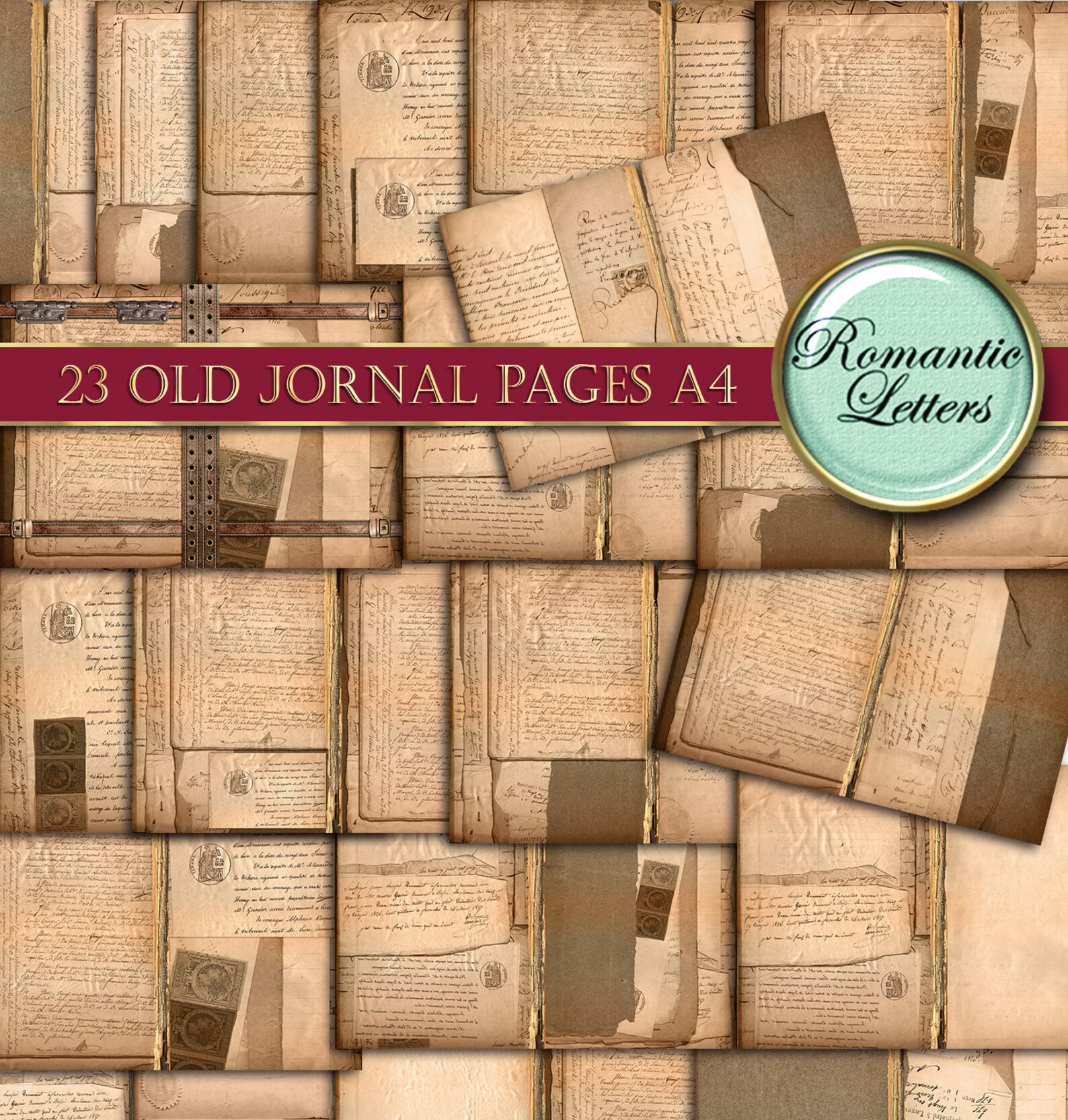 Digital Paper Pack Scrapbook Background Paper Digital - Etsy