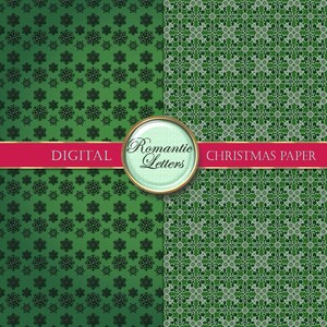 Christmas Digital Paper Pack Sale Christmas Digital Scrapbook Paper ...