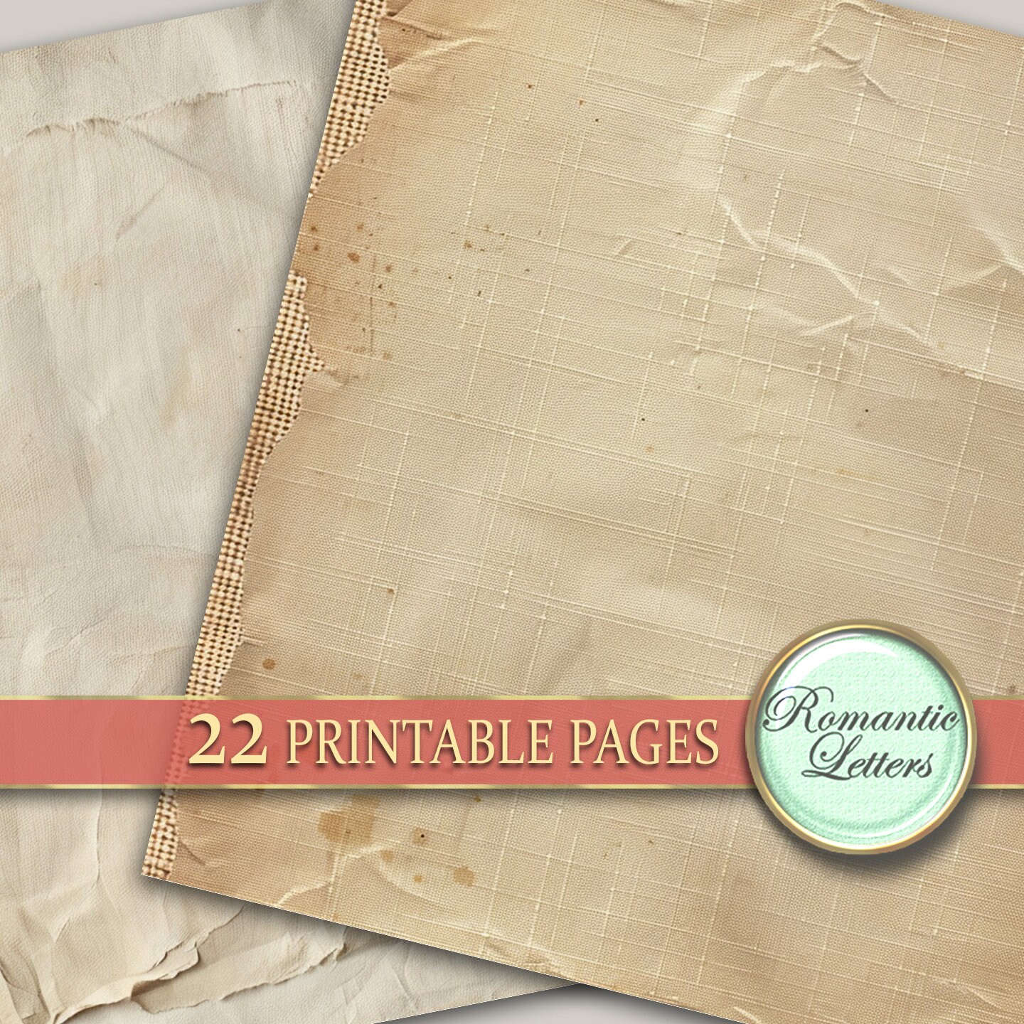 Old Paper Texture Digital Paper Pack Scrapbook Paper Background Vintage ...