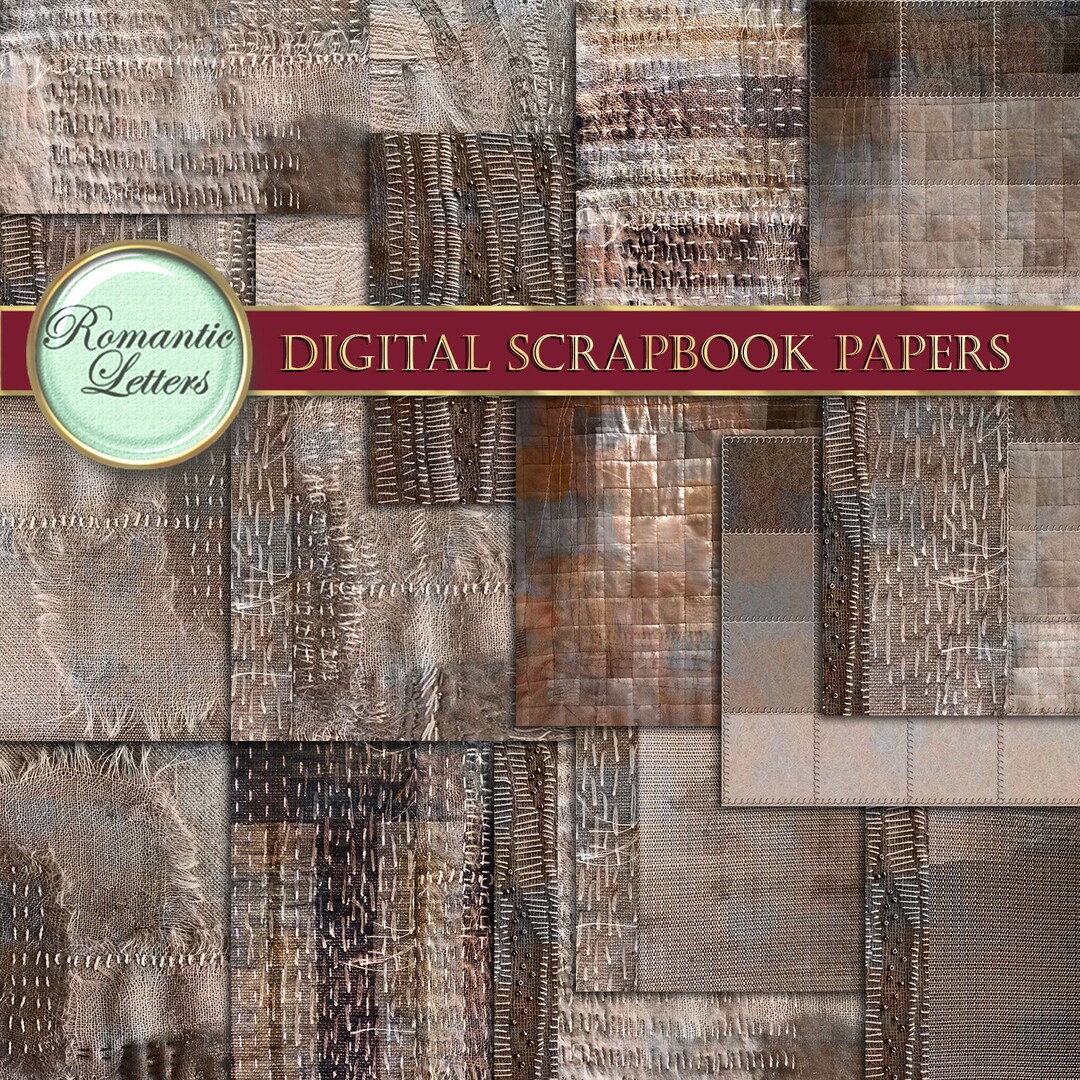 Digital Printable Craft Paper Linen Texture Digital Scrapbook Paper ...