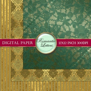 Digital Damask Digital Printable Paper Pack Digital Scrapbook Digital ...