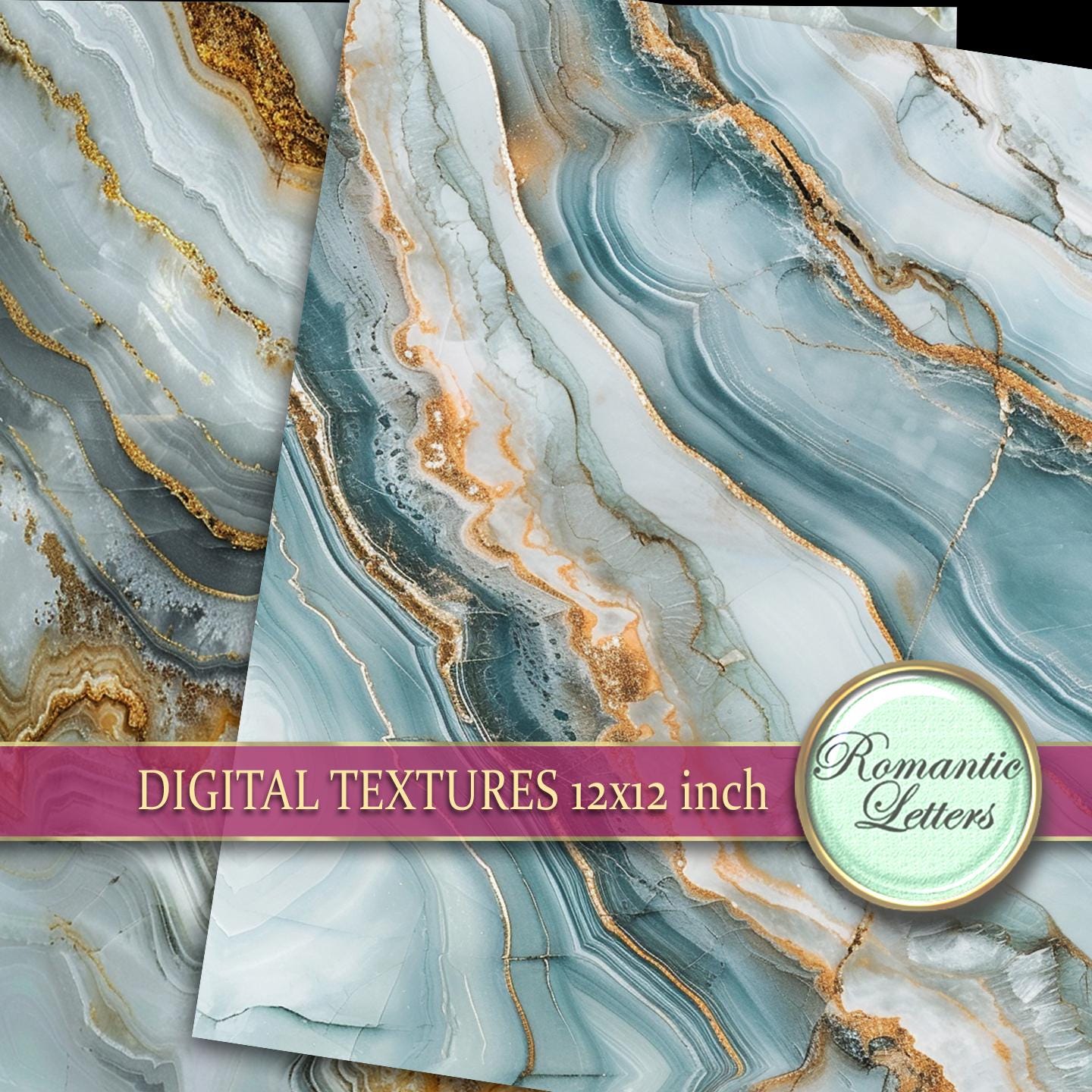 Marble Stone Texture Digital Paper Pack Scrapbook Printable Decoupage ...