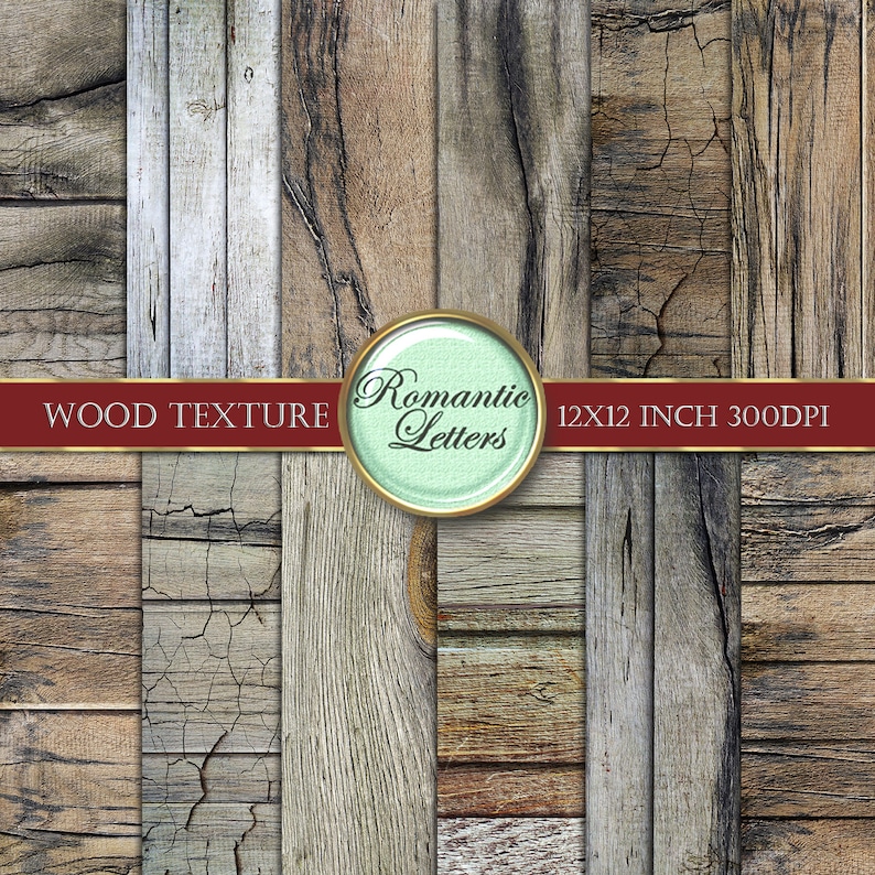 Wood Digital Paper Dark Wood Texture Digital Scrapbook Paper - Etsy