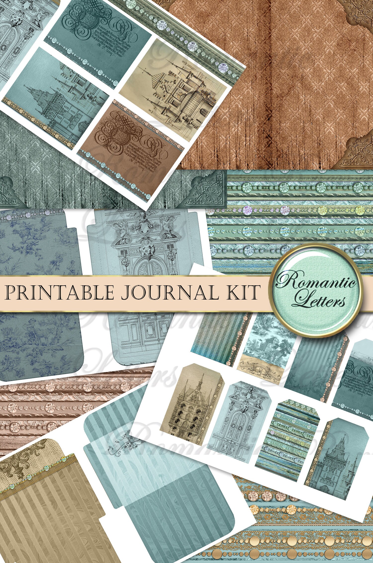 Printable Junk Journal Kit Digital Scrapbook Printable Junk - Etsy Canada